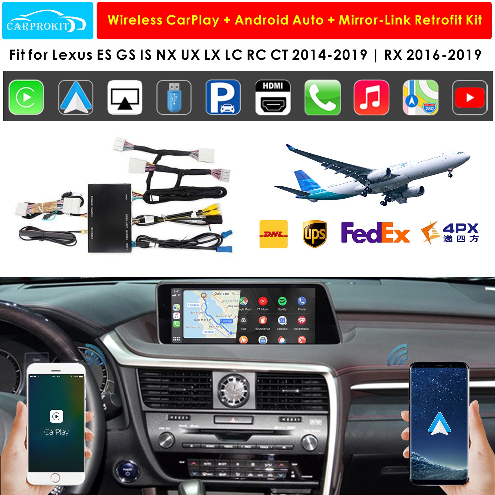 Lexus Wireless CarPlay Retrofit Kit – CarProKit Offical Store