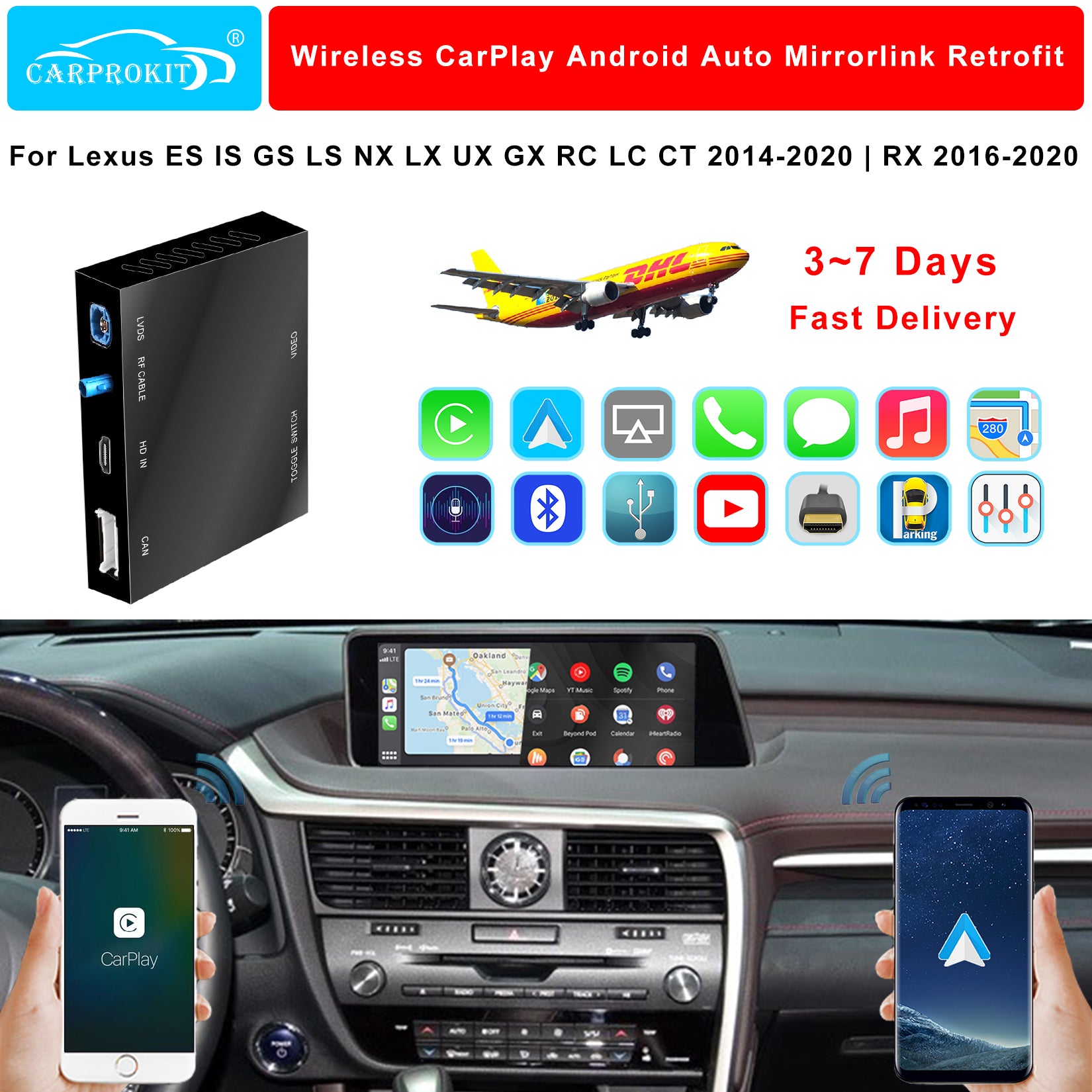 Lexus Wireless CarPlay Retrofit Kit – CarProKit Offical Store